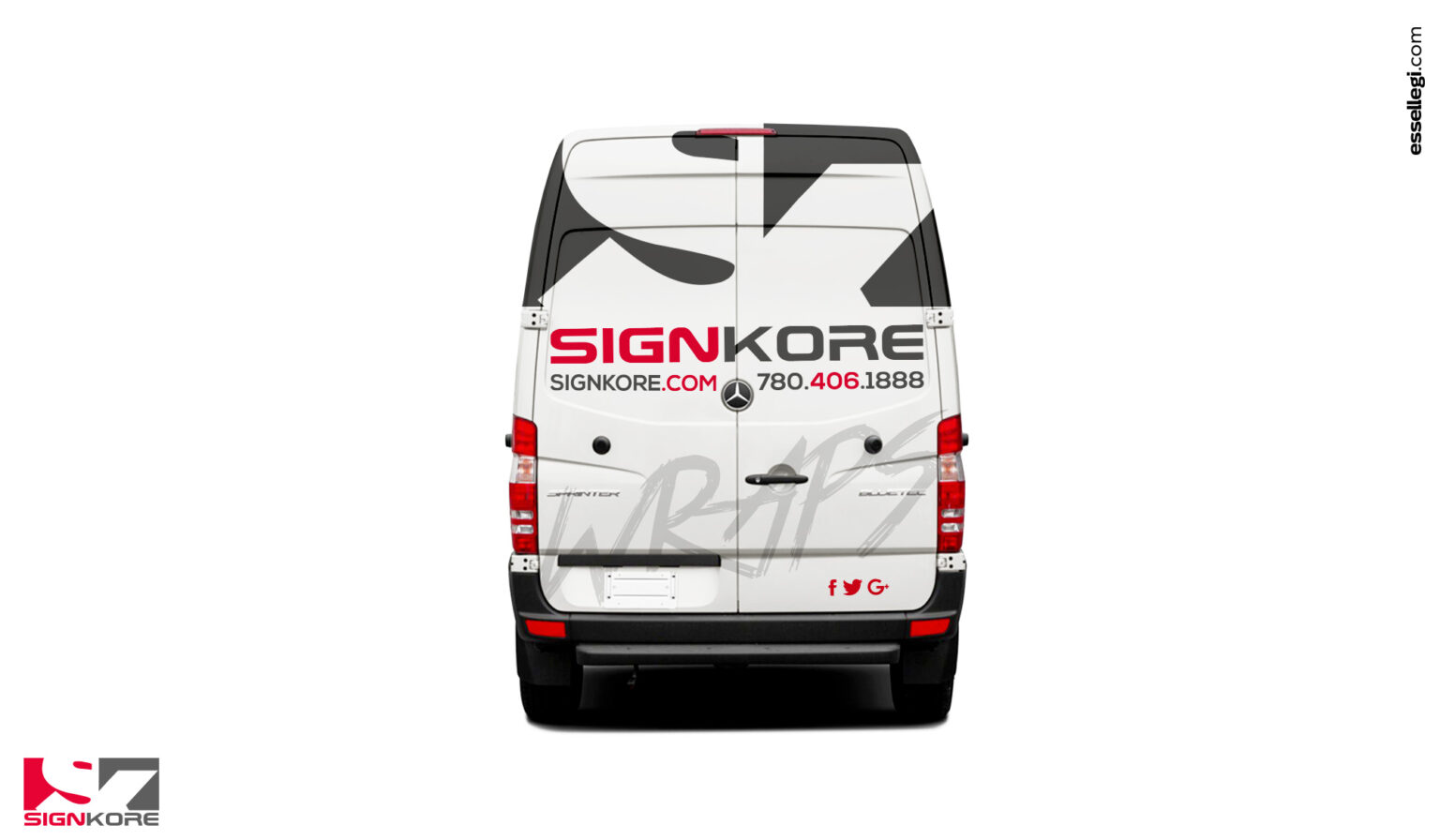 Mercedes Sprinter 2500 170'' Wheelbase | Van Wrap Design by Essellegi