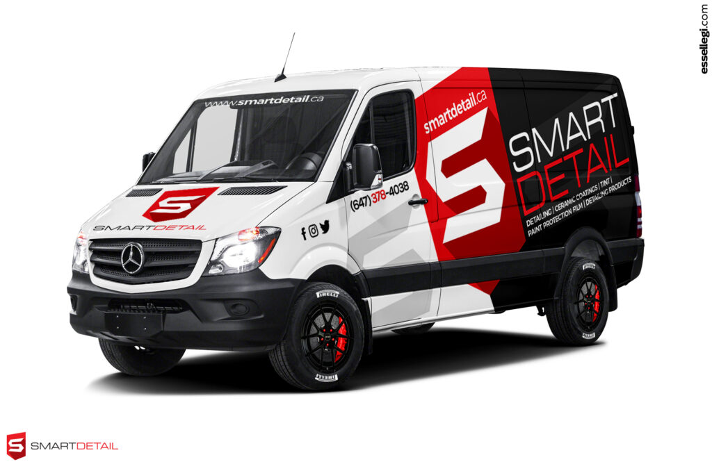 Best Mercedes Sprinter Wrap Design for Car Wash Detail Company
