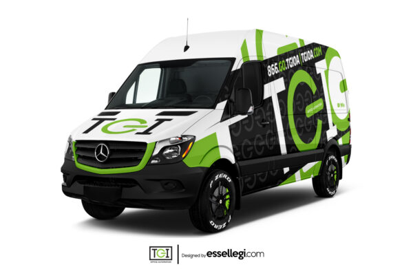 Mercedes Sprinter Standard High Roof | Van Wrap Design by Essellegi