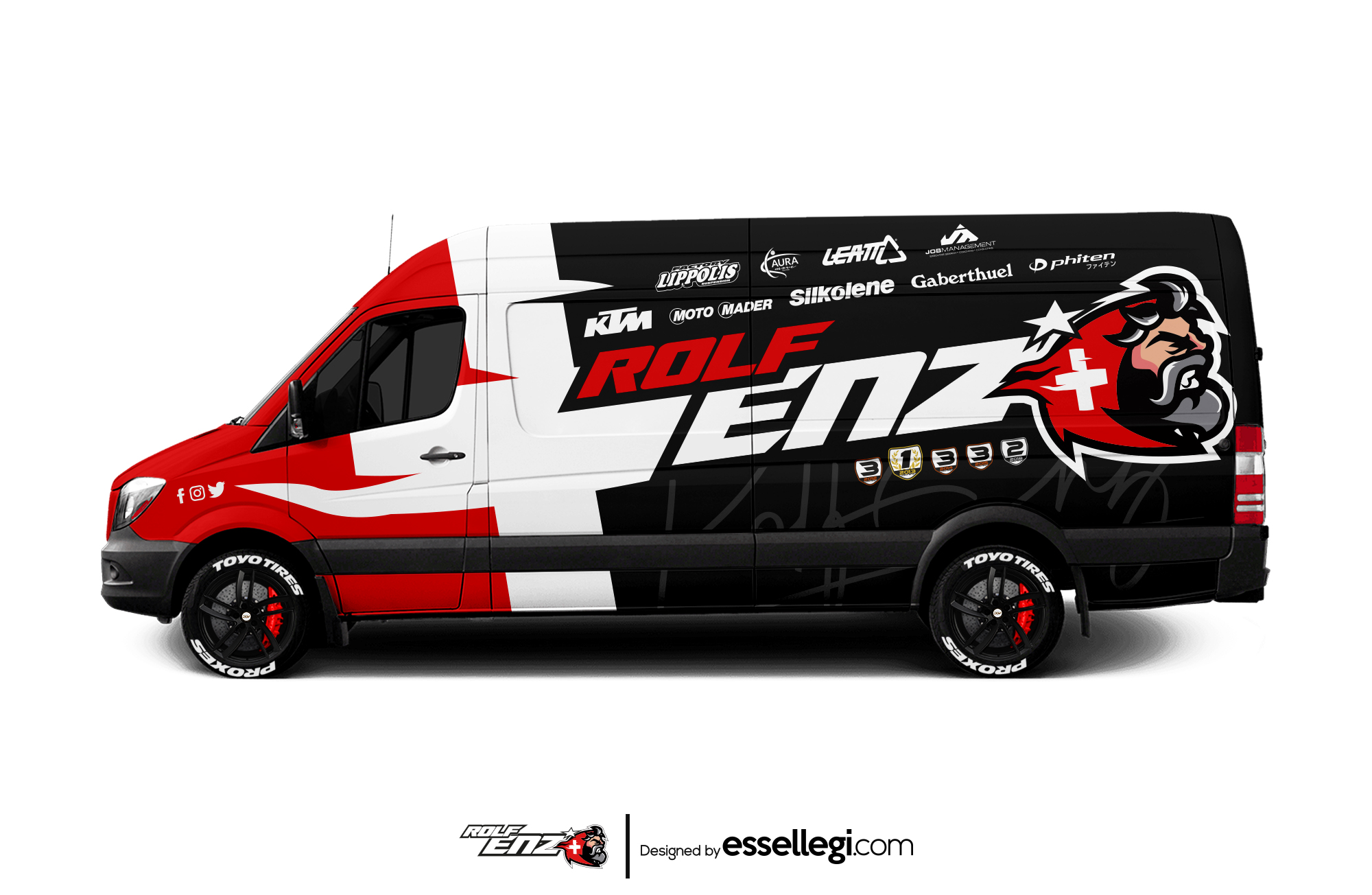 Mercedes Sprinter Long High Roof | Van Wrap Design by Essellegi.com