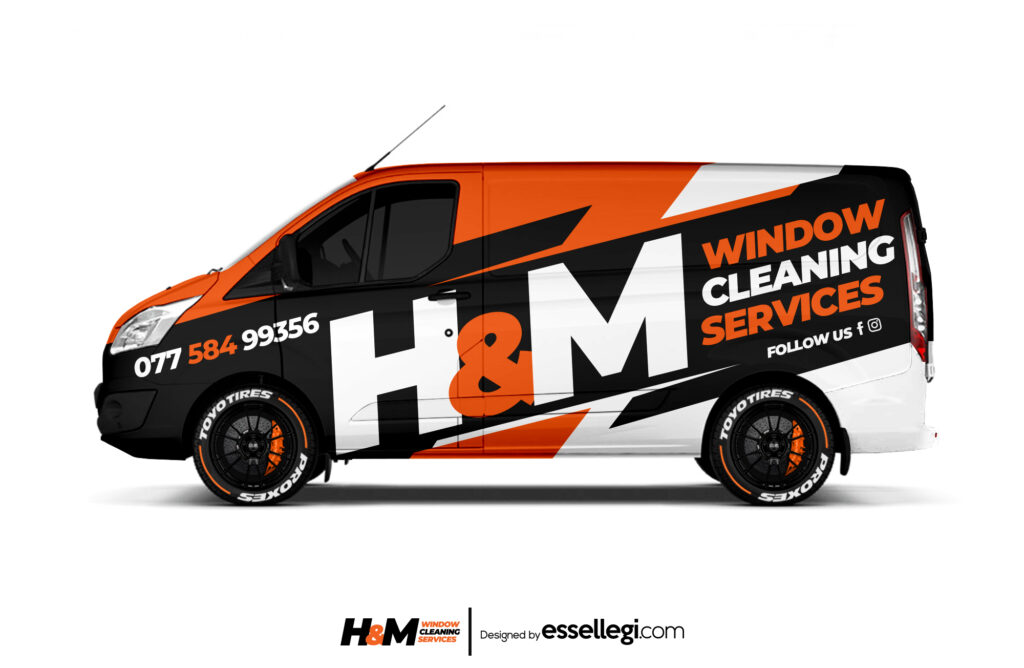 Best Ford Transit Custom Wrap for Window Cleaning Co. by Essellegi.com