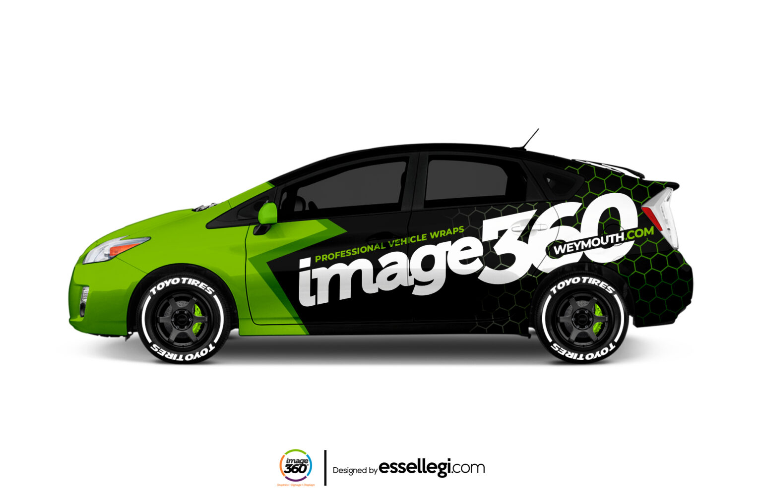 Toyota Prius Wrap for Image360 Weymouth Co. by essellegi.com