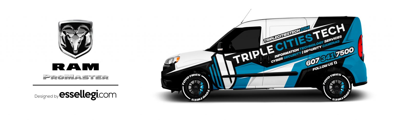 Best Dodge RAM ProMaster Wrap Design by Essellegi Wrap Design