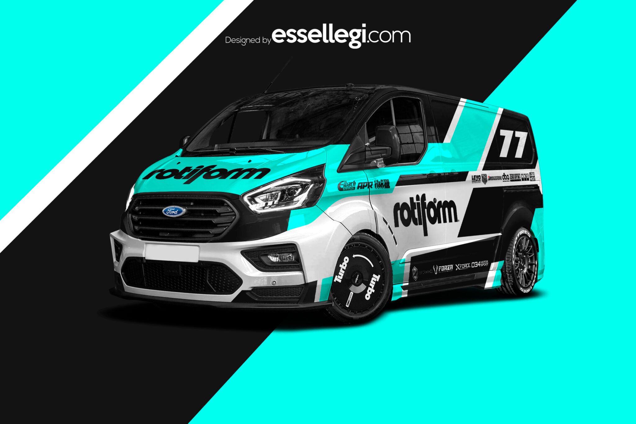 Best Transit Custom MS-RT Wrap for Wheels Brand by essellegi.com
