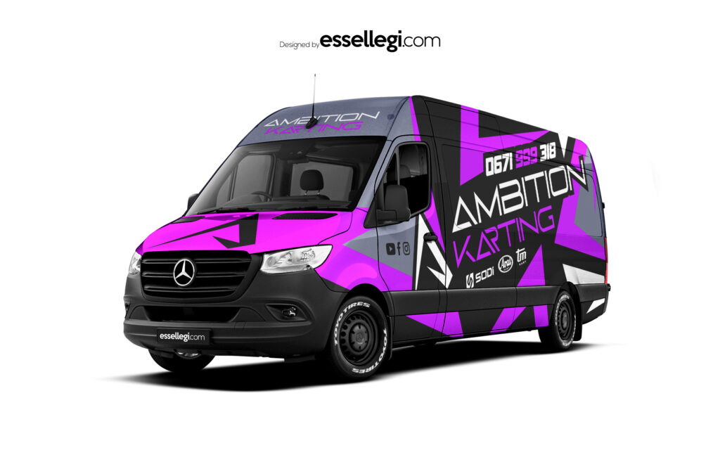 Best Mercedes Sprinter Wrap for Karting Team by essellegi.com