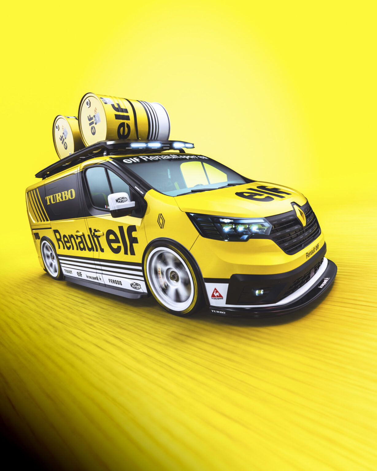 Best Elf F1 Team Renault Trafic Wrap Design by essellegi.com