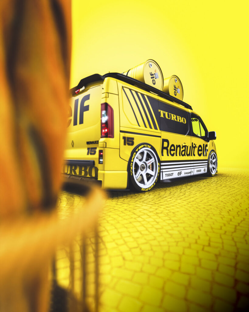 Best Elf F1 Team Renault Trafic Wrap Design by essellegi.com